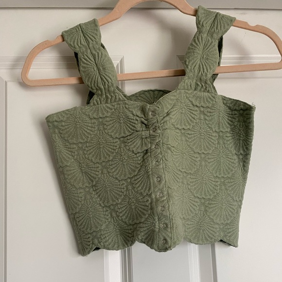 Peach Love California | Tops | New Peach Love Size Small Solid Olive ...